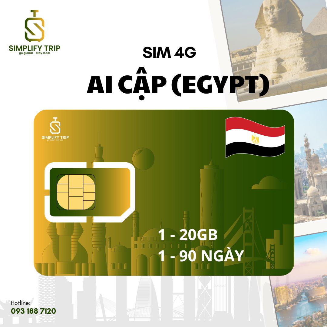 Egypt 4G SIM – Data Only, High-Speed Connection